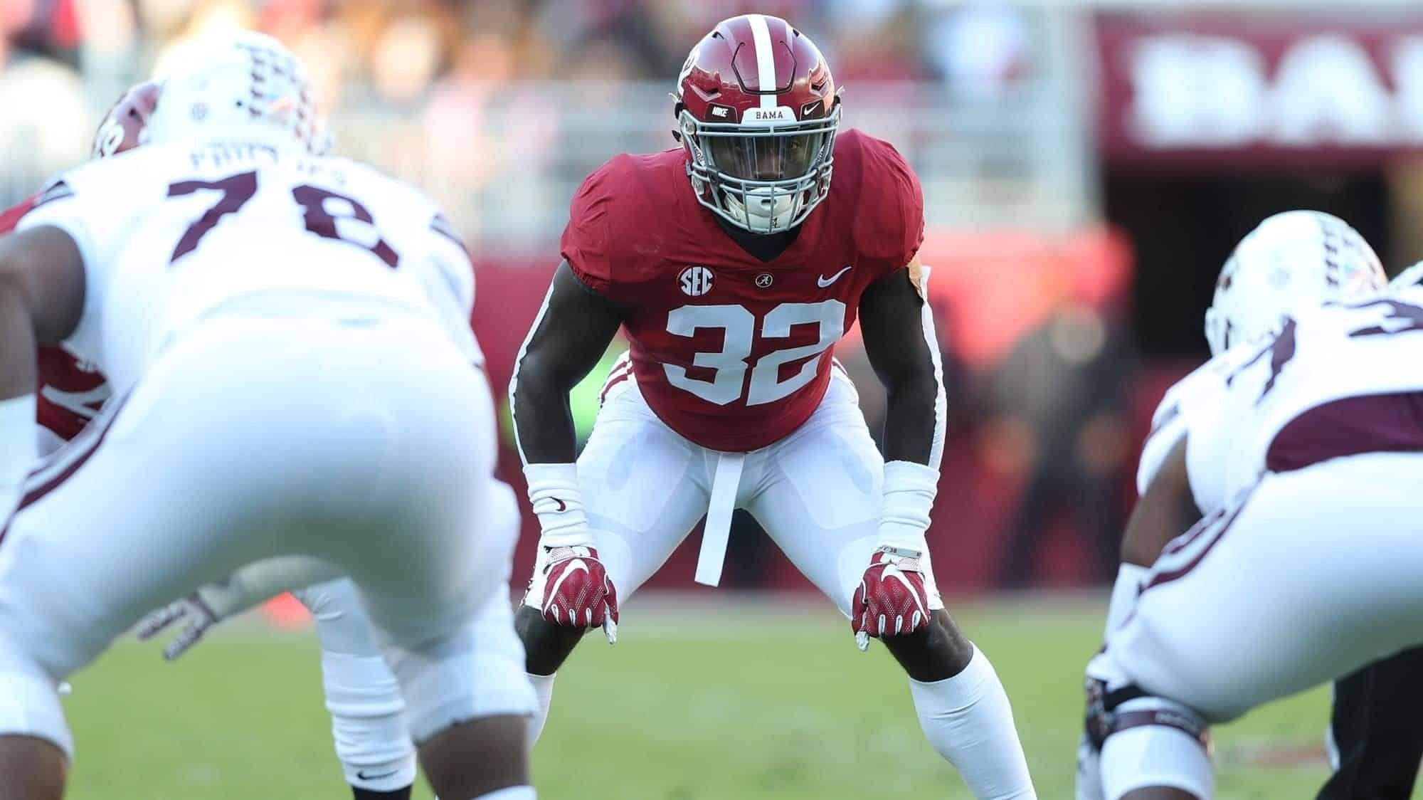 Alabama LB Dylan Moses tears ACL; out for season