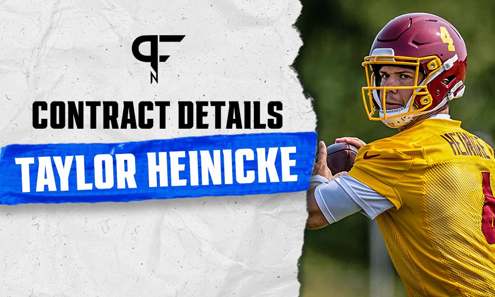 Taylor Heinicke's contract details, salary cap impact, and bonuses