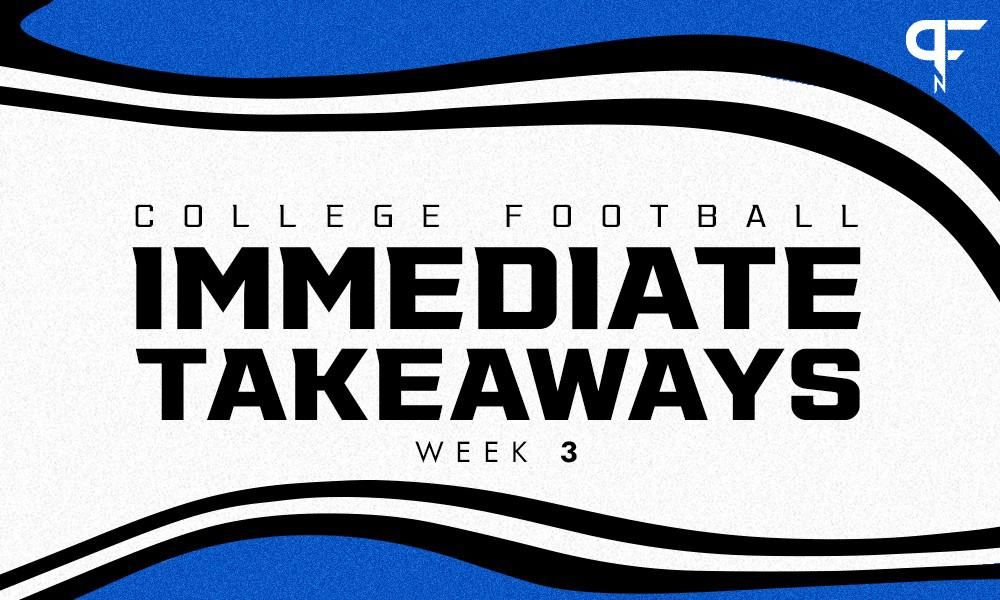 College football recaps, scores, highlights from Week 3 action
