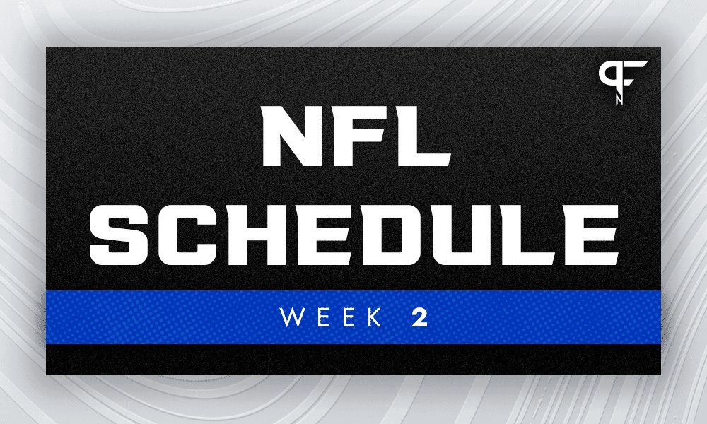 NFL Week 2 Schedule: Patriots, Bills travel after tough losses last week