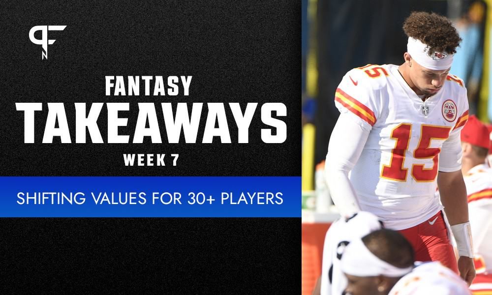 NFL Week 7 Fantasy Football Takeaways: Shifting values for 30+ players