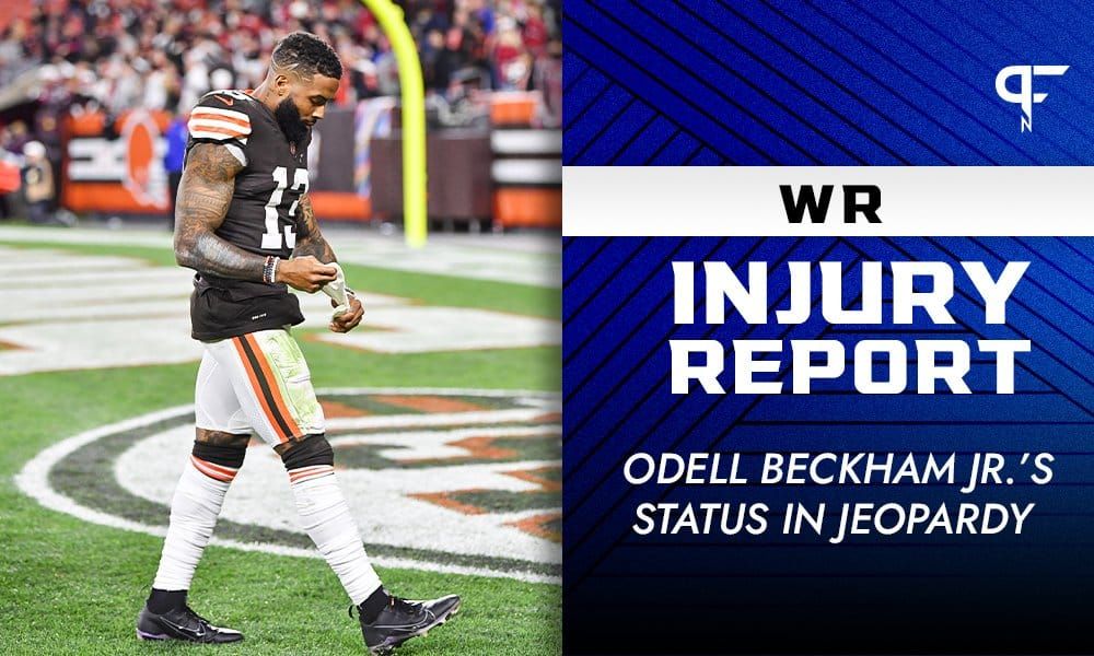 Fantasy WR Injury Report Week 7: Odell Beckham Jr.'s status in jeopardy