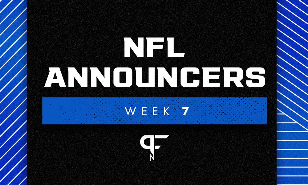 NFL Announcers Week 7: CBS and FOX NFL game assignments this week