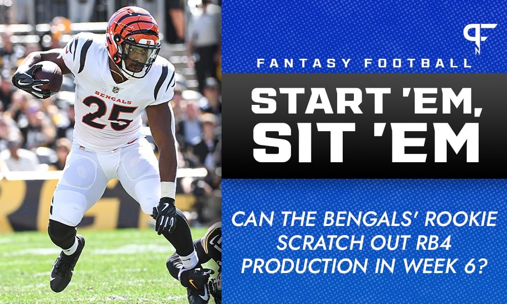 Chris Evans Start/Sit Week 6: Could Evans help RB-needy managers?