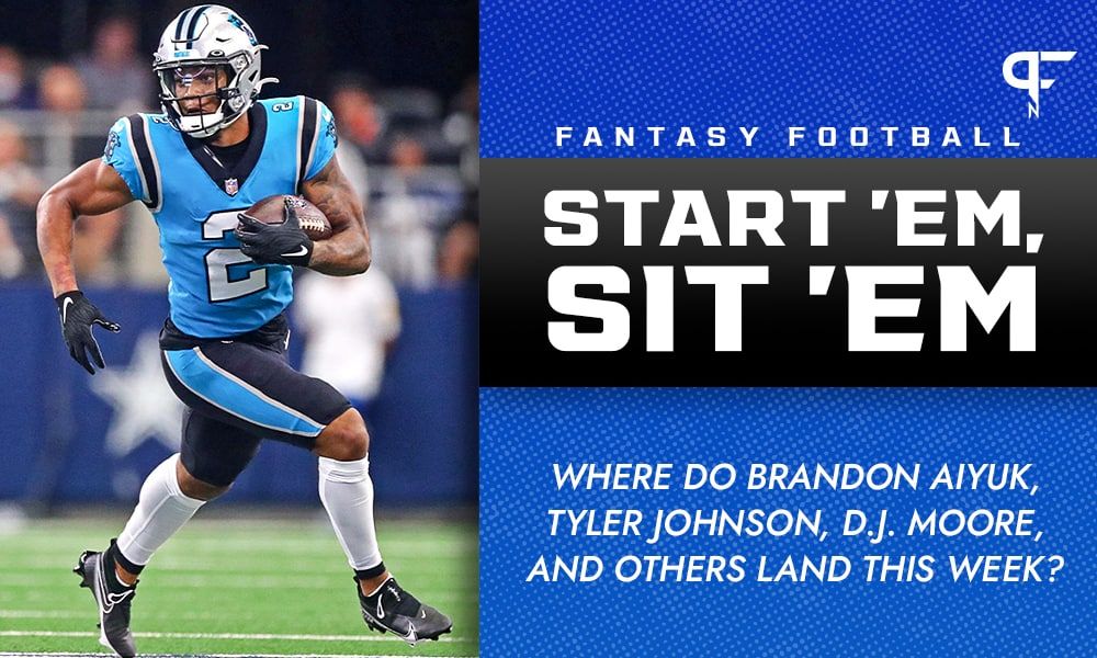 WR Start Em Sit Em Week 10 Where do Brandon Aiyuk Tyler Johnson DJ Moore and others land