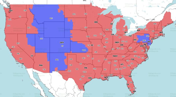 NFL Coverage Map Week 10: TV schedule for FOX, CBS broadcasts