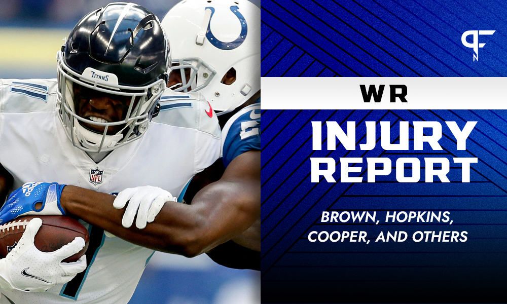 Fantasy WR Injury Report Week 9: A.J. Brown, DeAndre Hopkins, Amari ...