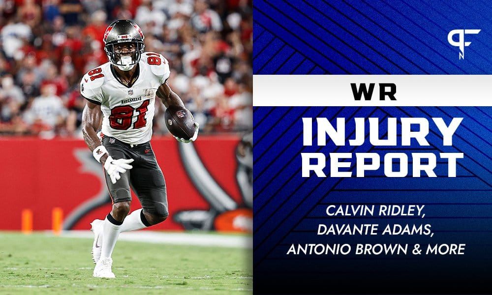 Fantasy WR Injury Report Week 9: Calvin Ridley, Davante Adams, Antonio ...