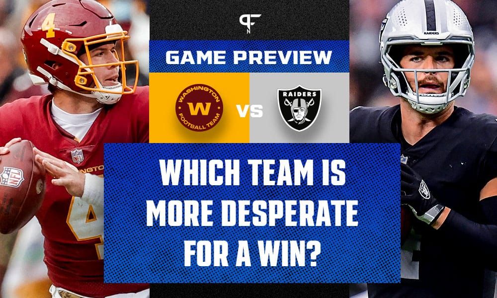 Washington Football Team vs. Las Vegas Raiders: Storylines, prediction ...