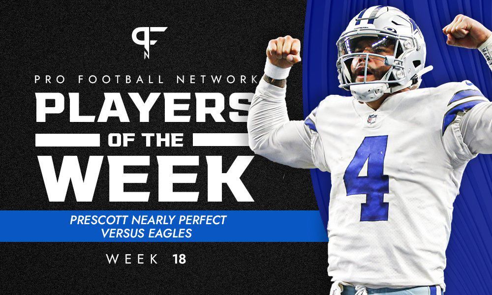 Week 18 NFL Player of the Week: Prescott, Penny, and Crosby highlight ...