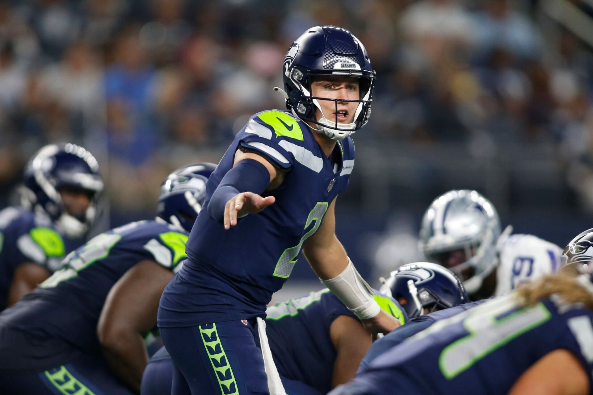 Seahawks' Drew Lock has a rough night, Panthers' Baker Mayfield ...