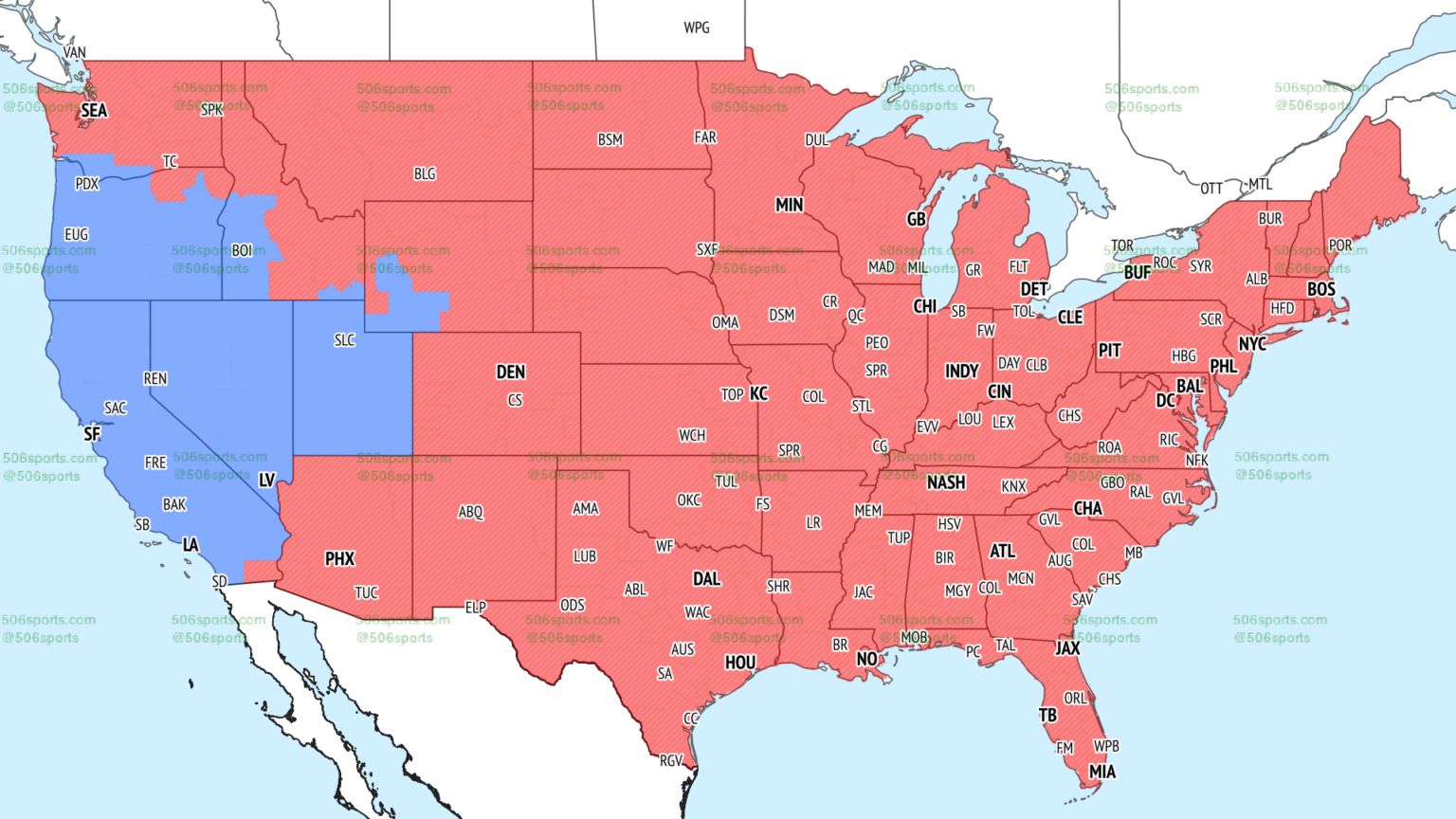 NFL coverage map Week 1: TV schedule for FOX, CBS broadcasts