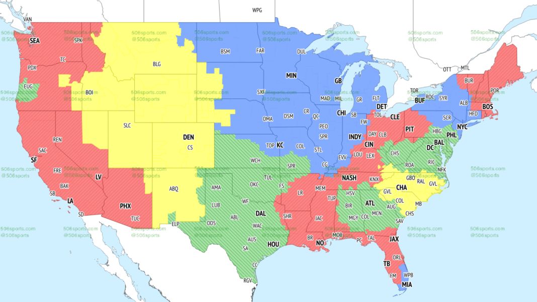 NFL Coverage Map Week 12: TV Schedule for CBS, FOX Broadcasts