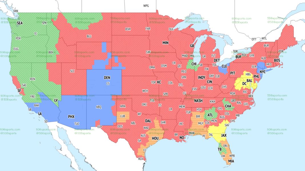 NFL Coverage Map Week 12: TV Schedule for CBS, FOX Broadcasts