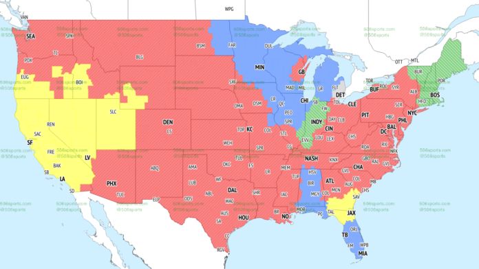 NFL Coverage Map Week 9: TV Schedule for FOX, CBS Broadcasts