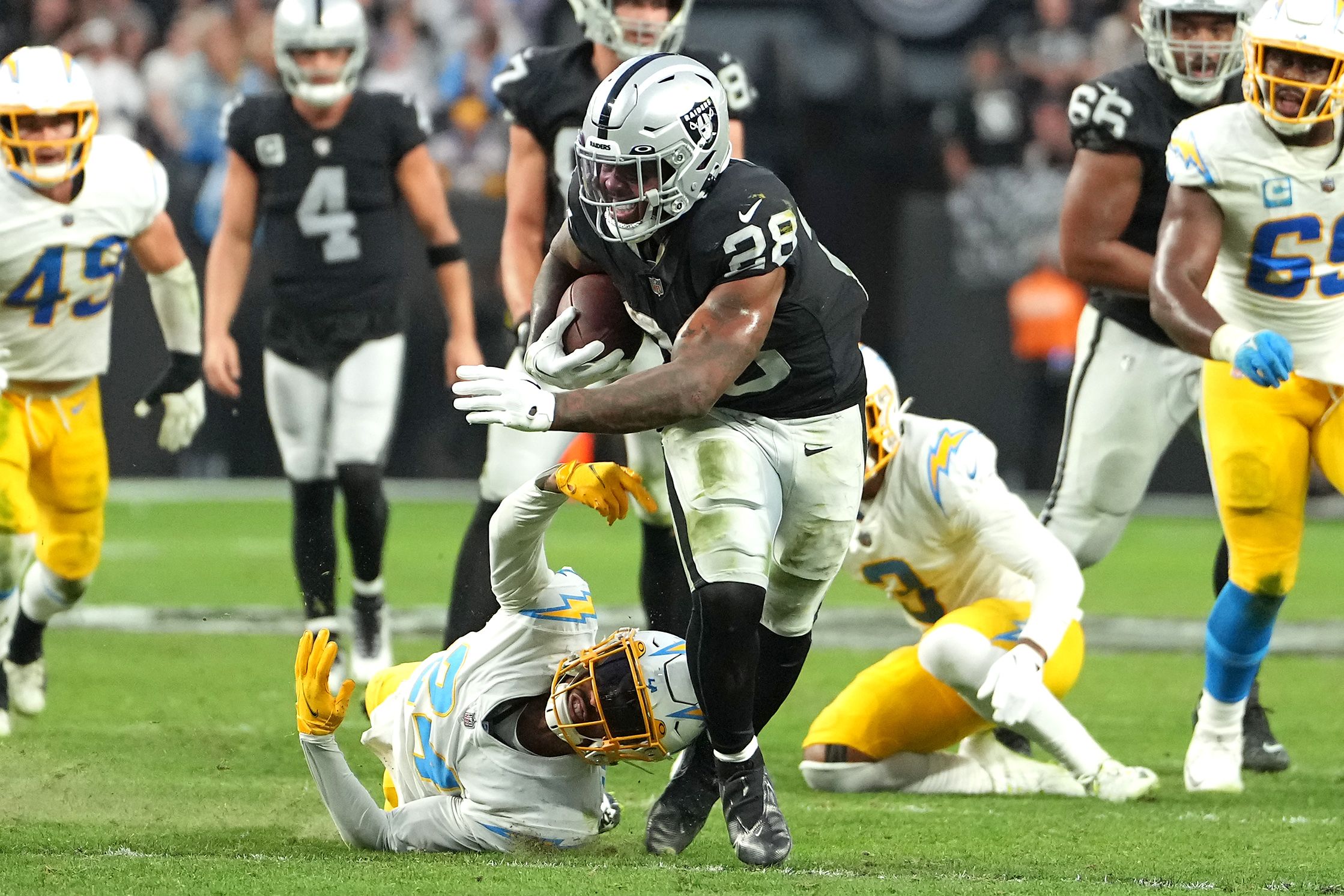 Is Josh Jacobs Playing Today vs. Rams? Fantasy Impact on Zamir White