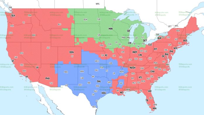 NFL Coverage Map Week 14: TV Schedule for CBS, FOX Broadcasts