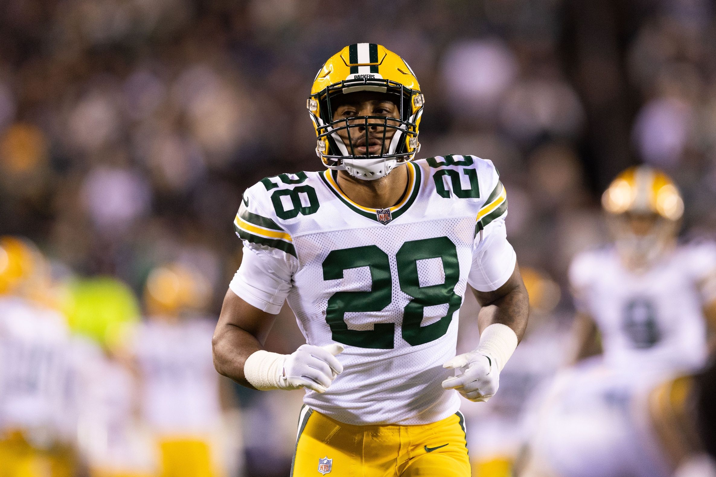 AJ Dillon Dynasty Profile: Fantasy Outlook, Value, Projections, and ...