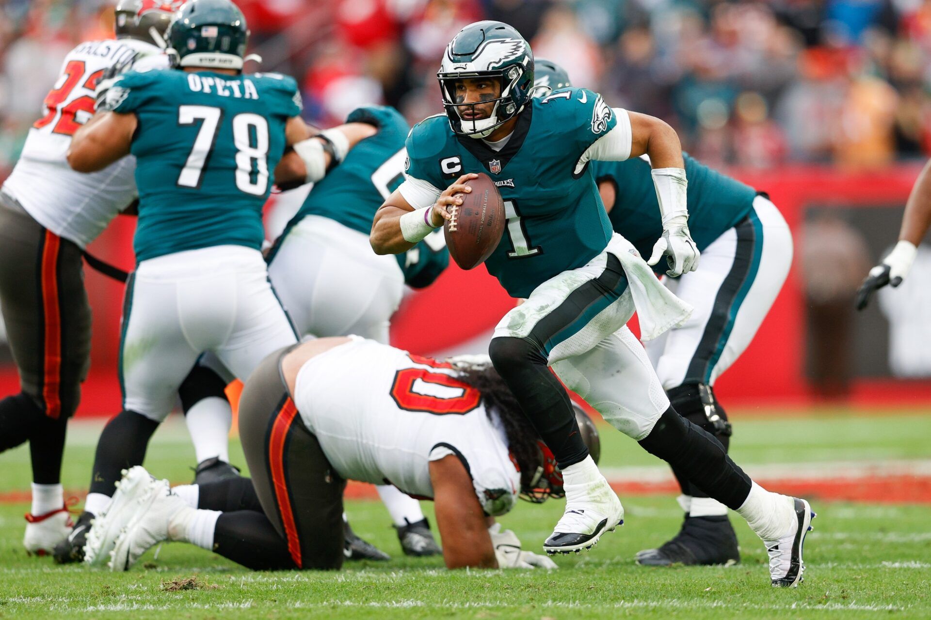 Eagles vs. Buccaneers Player Prop Bets for Monday Night Football: Jalen Hurts, A.J. Brown, Mike ...