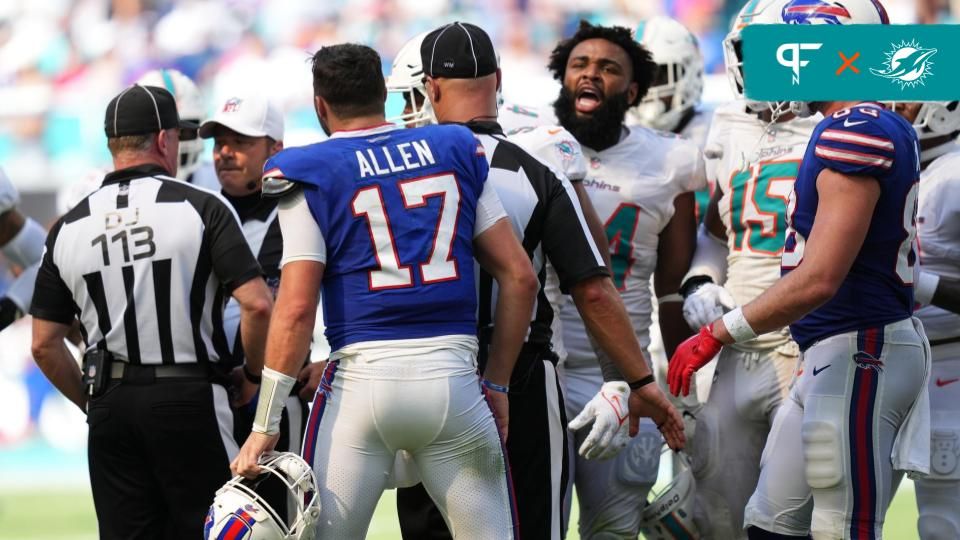 Crotch Grabs, Snowballs, and Helmet Thefts - What's Next in Wild Miami Dolphins-Buffalo Bills ...