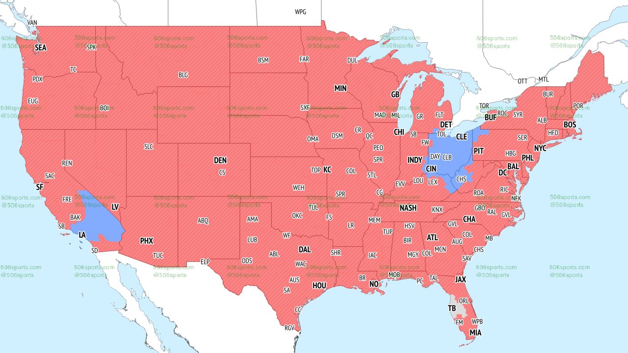 NFL Coverage Map Week 13: TV Schedule for FOX, CBS Broadcasts