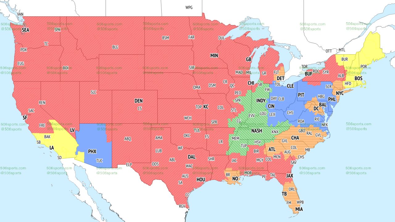 NFL Coverage Map Week 13: TV Schedule for FOX, CBS Broadcasts