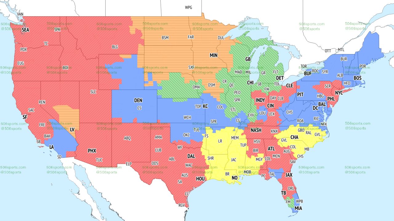 NFL Coverage Map Week 14: TV Schedule for FOX, CBS Broadcasts