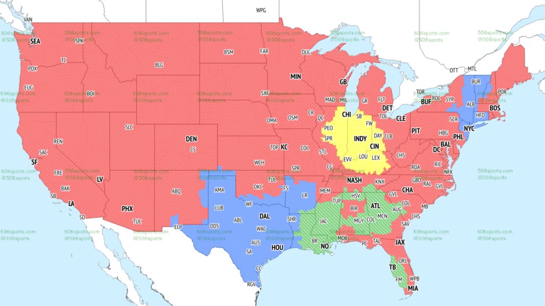 NFL Coverage Map Week 14: TV Schedule for FOX, CBS Broadcasts