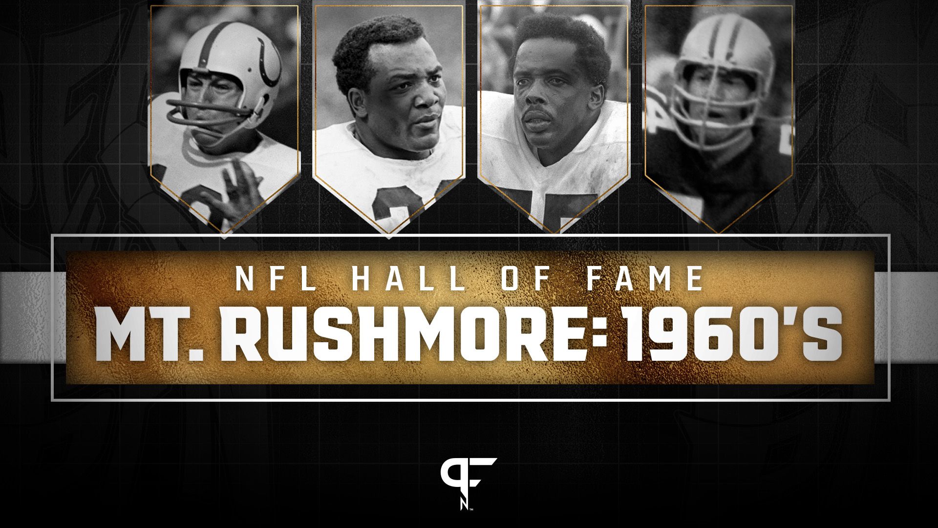 Johnny Unitas Headlines 1960s NFL Mount Rushmore