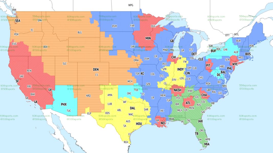 NFL Coverage Map Week 1: TV Schedule for FOX, CBS Broadcasts