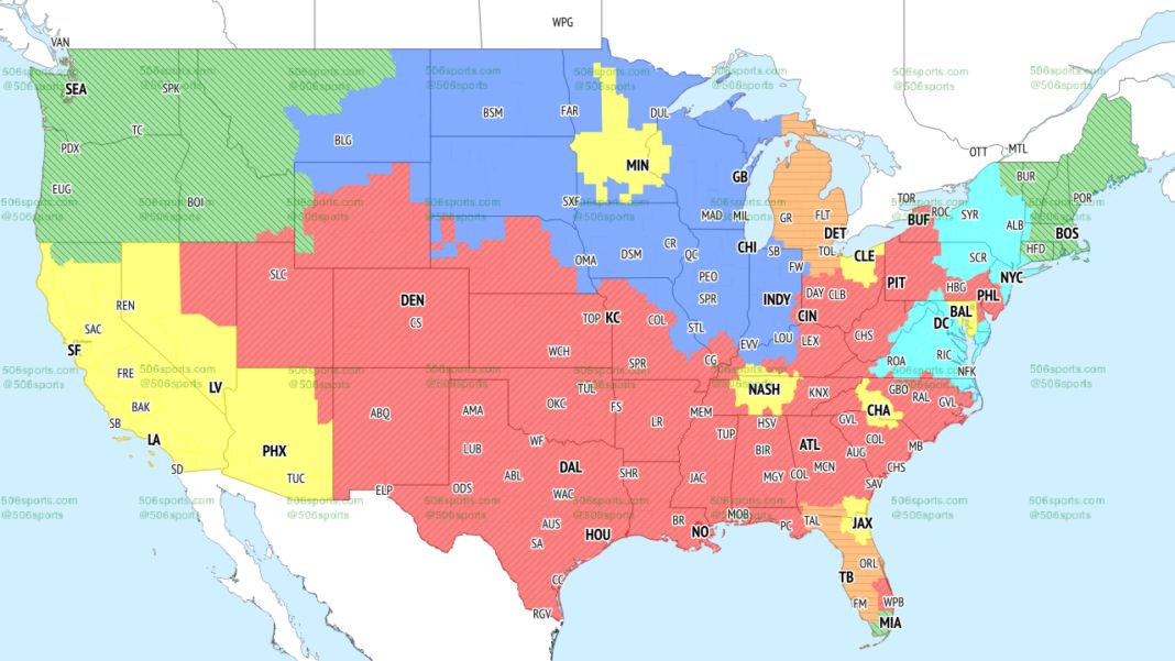 NFL Coverage Map Week 2: Complete TV Schedule for FOX, CBS Broadcasts