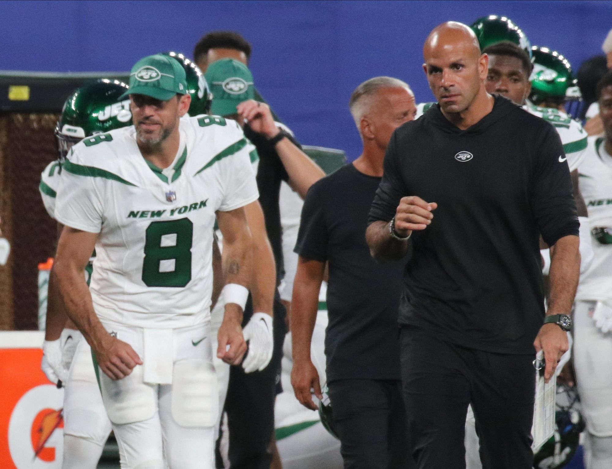 NFL Fans React to Aaron Rodgers and Robert Saleh's Awkward Viral ...