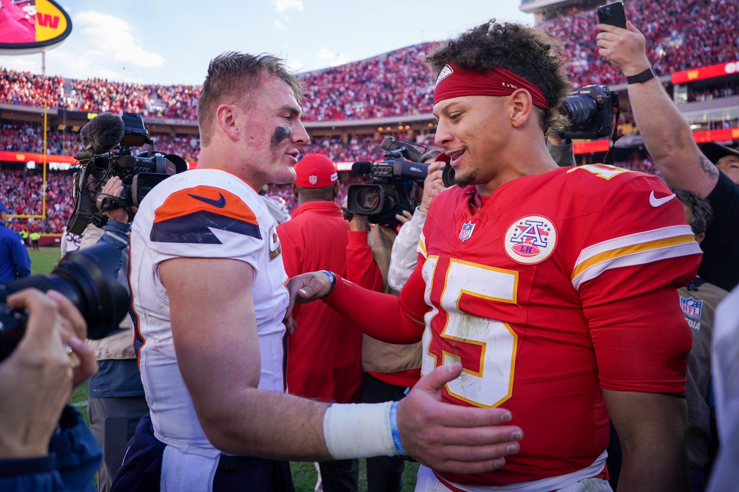 Patrick Mahomes Had 3-Word Message for Sean Payton on Bo Nix’s Potential After Divisional Duel ...