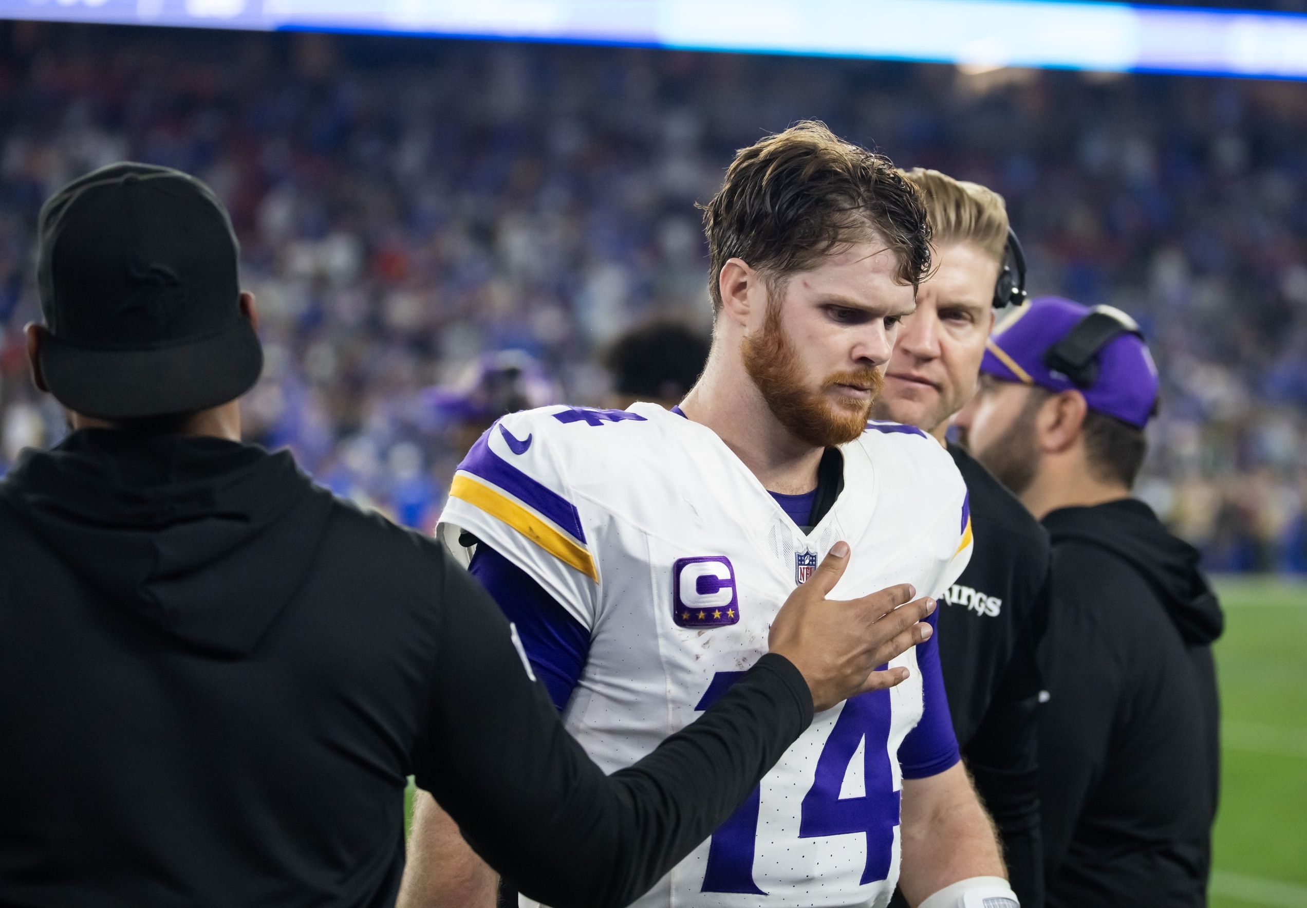 NFL Insider Examines Sam Darnold’s Market Value After Playoff Nightmare ...