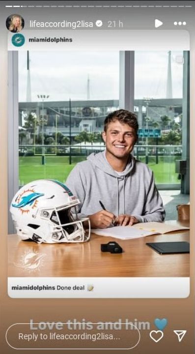 Zach Wilson's Mom, Lisa, Drops 4-Word Reaction to QB Officially Signing ...