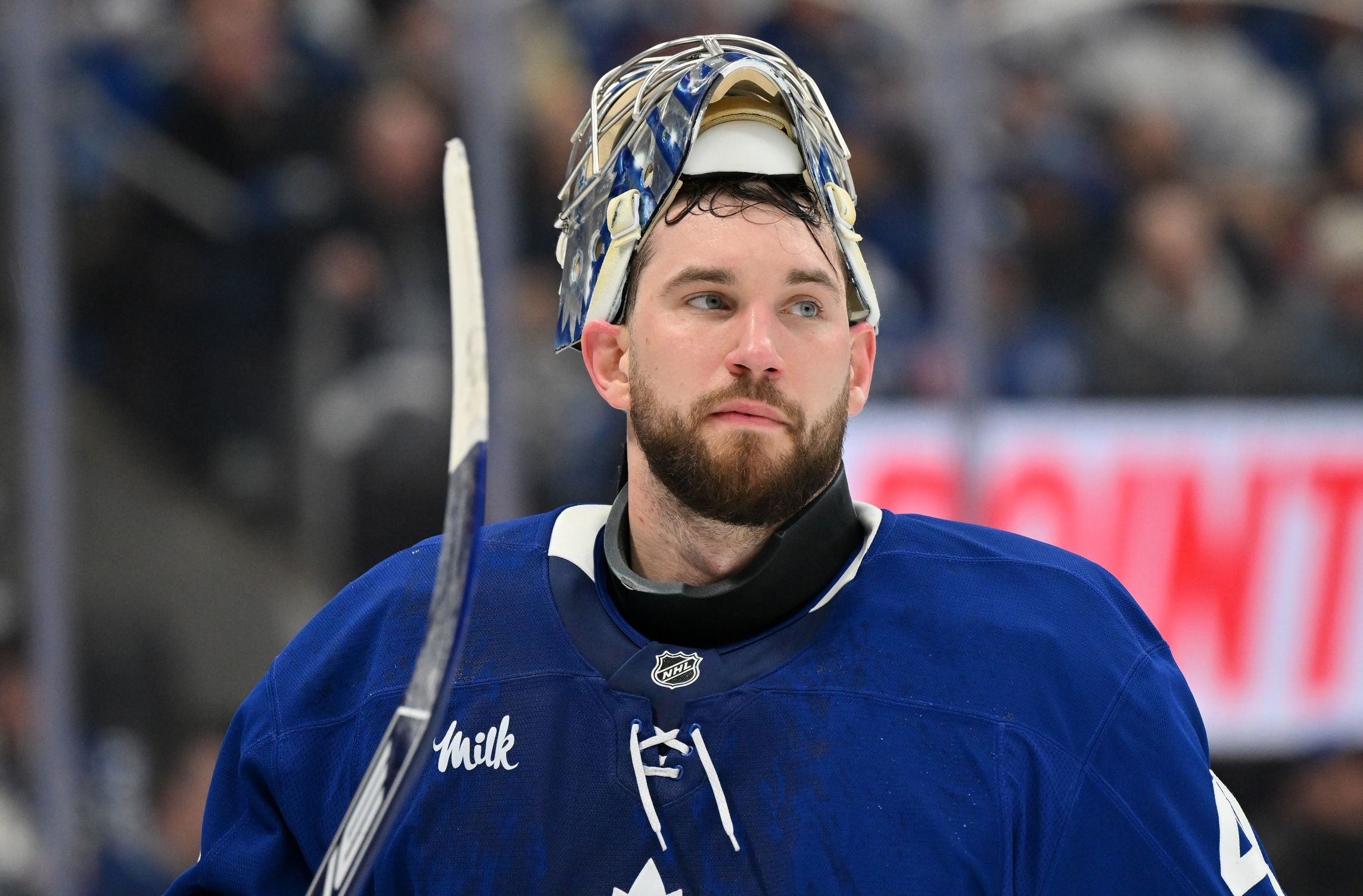 Maple Leafs’ Anthony Stolarz Flattens Senators’ Ridly Greig, NHL Fans ...