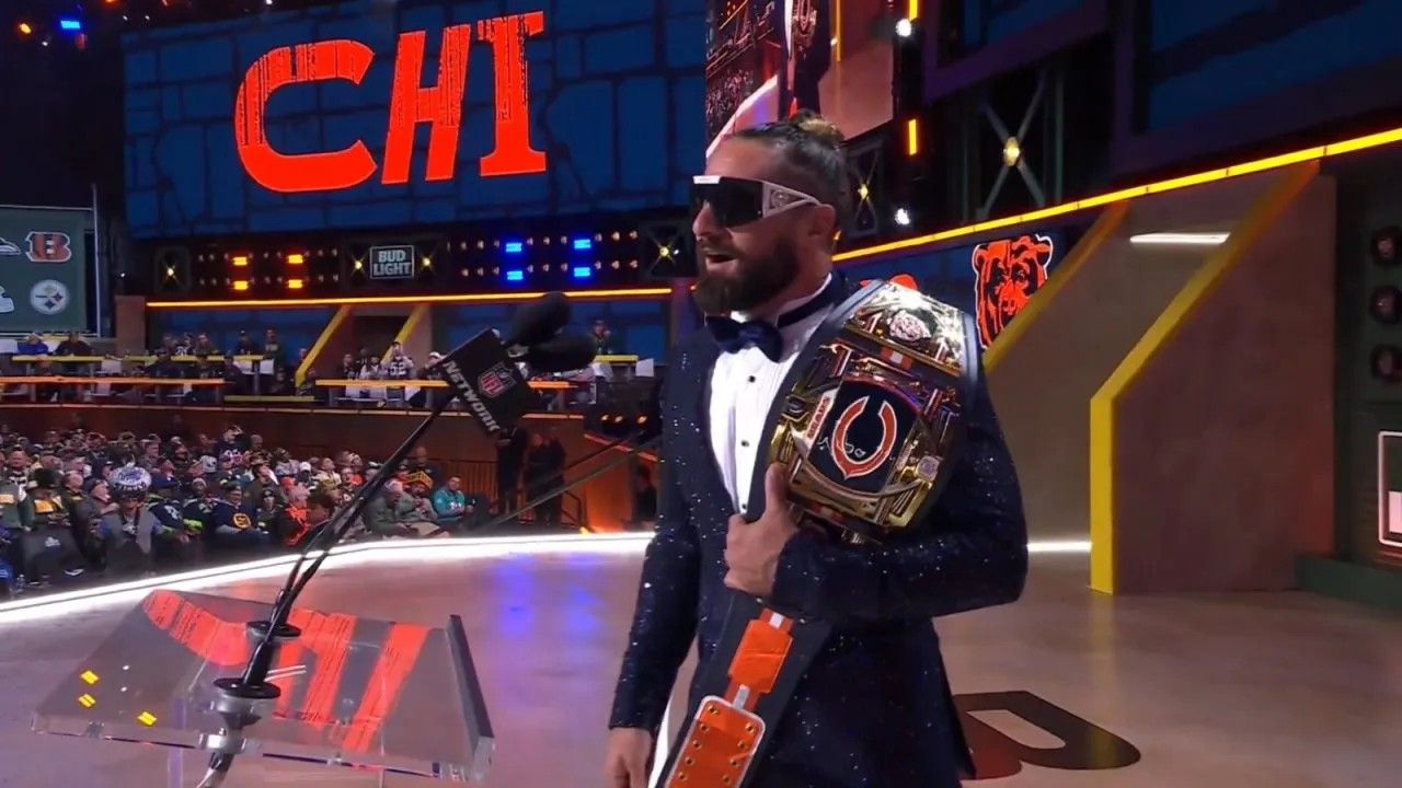 Seth Rollins Trolls Packers Fans At 2025 NFL Draft With His Chicago ...