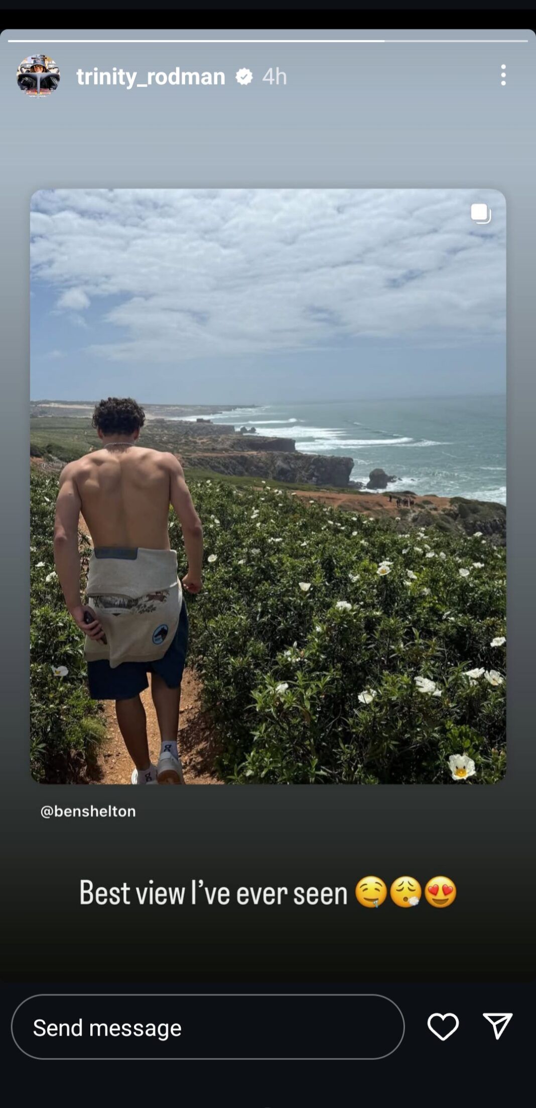 Ben Shelton Documents His and Soccer Star Girlfriend Trinity Rodman’s Recent Adventures ...