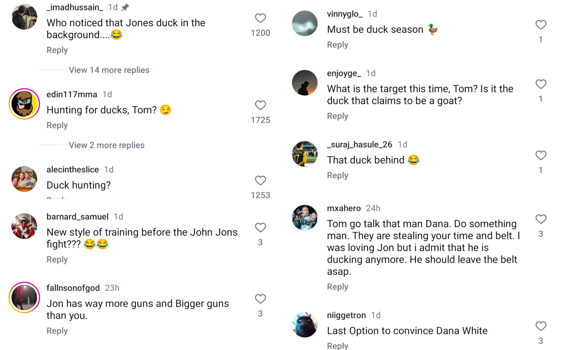 Tom Aspinall’s Duck-Themed Posts From a Shooting Club Have Fans in Splits