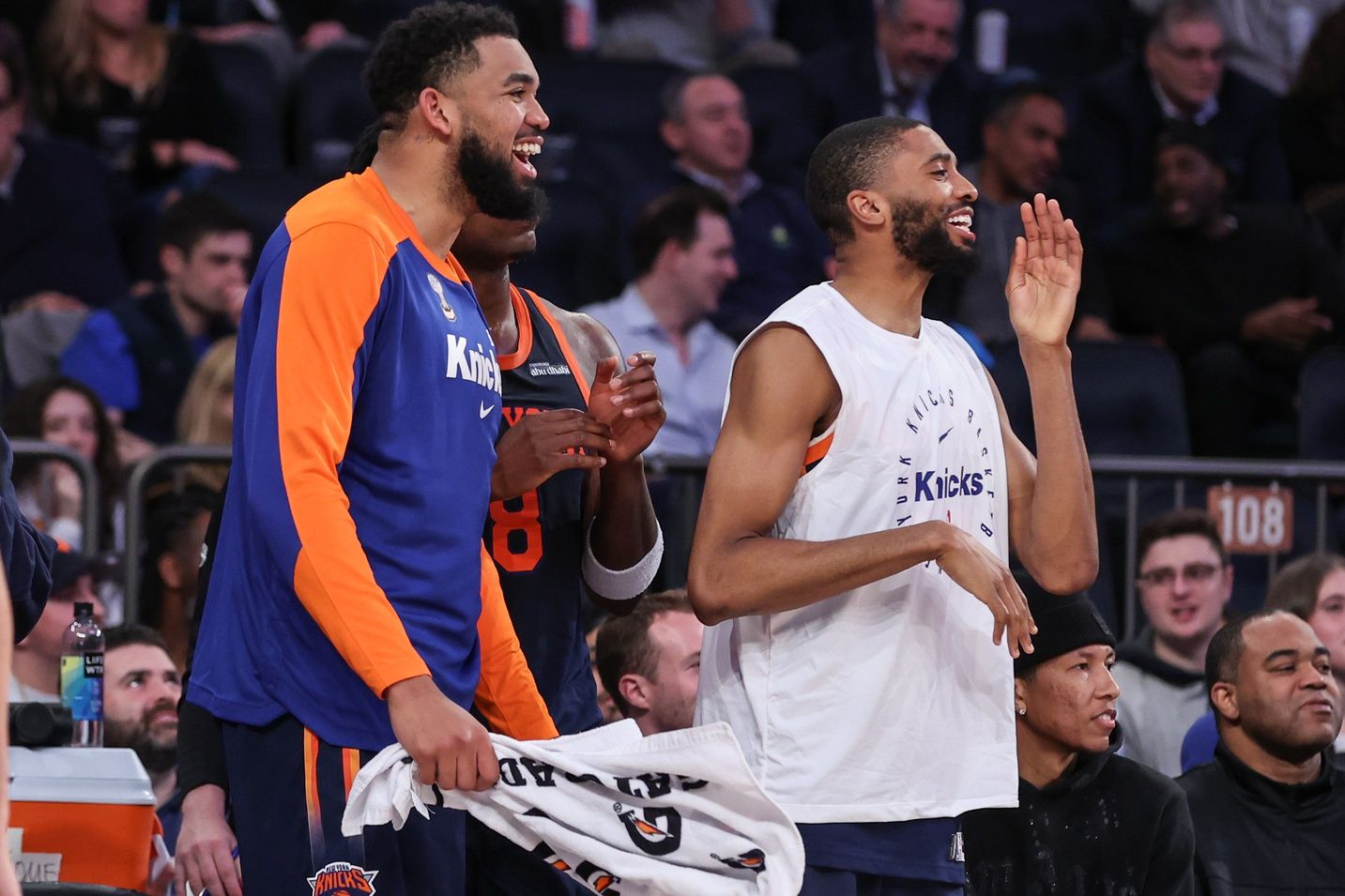 Karl-Anthony Towns Heaps Praise on Mikal Bridges After Unexpected Game 2 Win vs. Celtics
