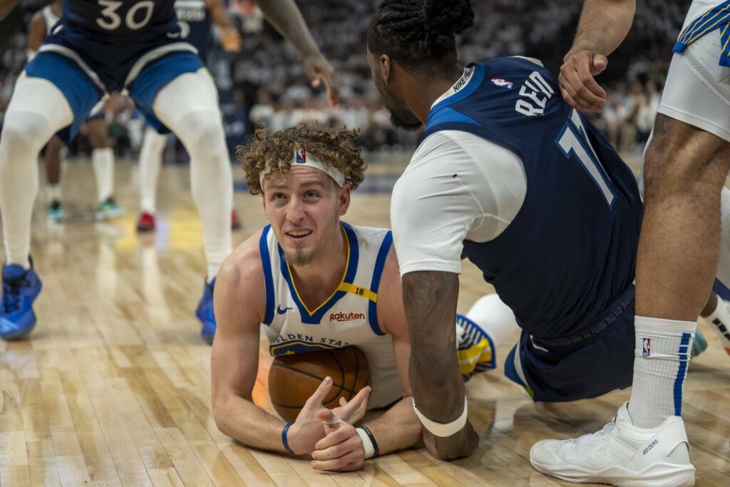 'Playing Scared' - NBA Fans Call Out Brandin Podziemski's Lackluster Game 2 Effort vs. Wolves