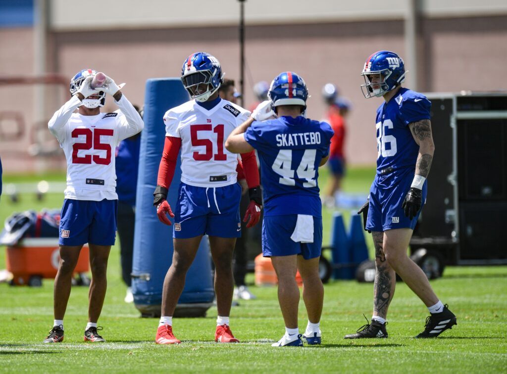 WATCH: Abdul Carter Goes Viral For Towering Over Fellow Giants Rookie Cam Skattebo At Rookie ...
