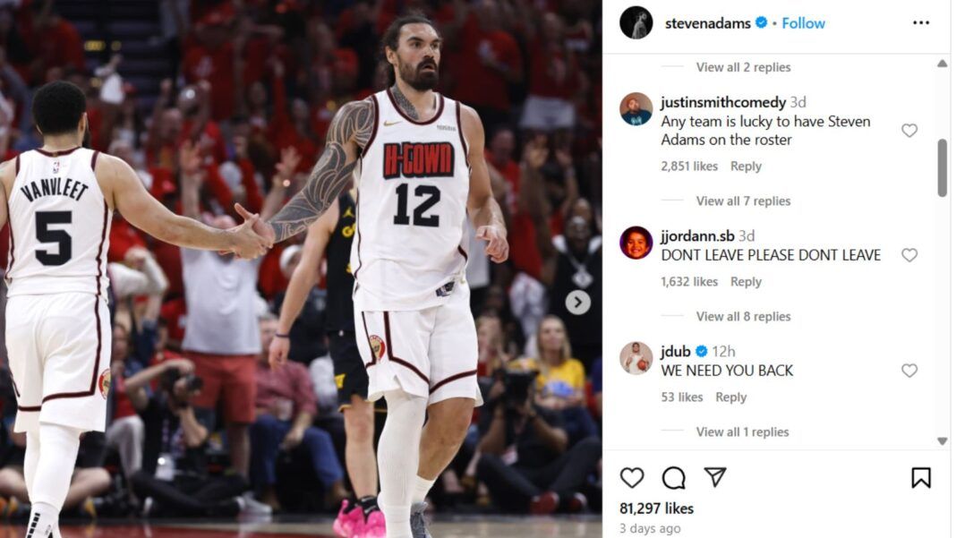Rockets Fan Favorite Steven Adams’ Statement Sends Houston Fans Into ...
