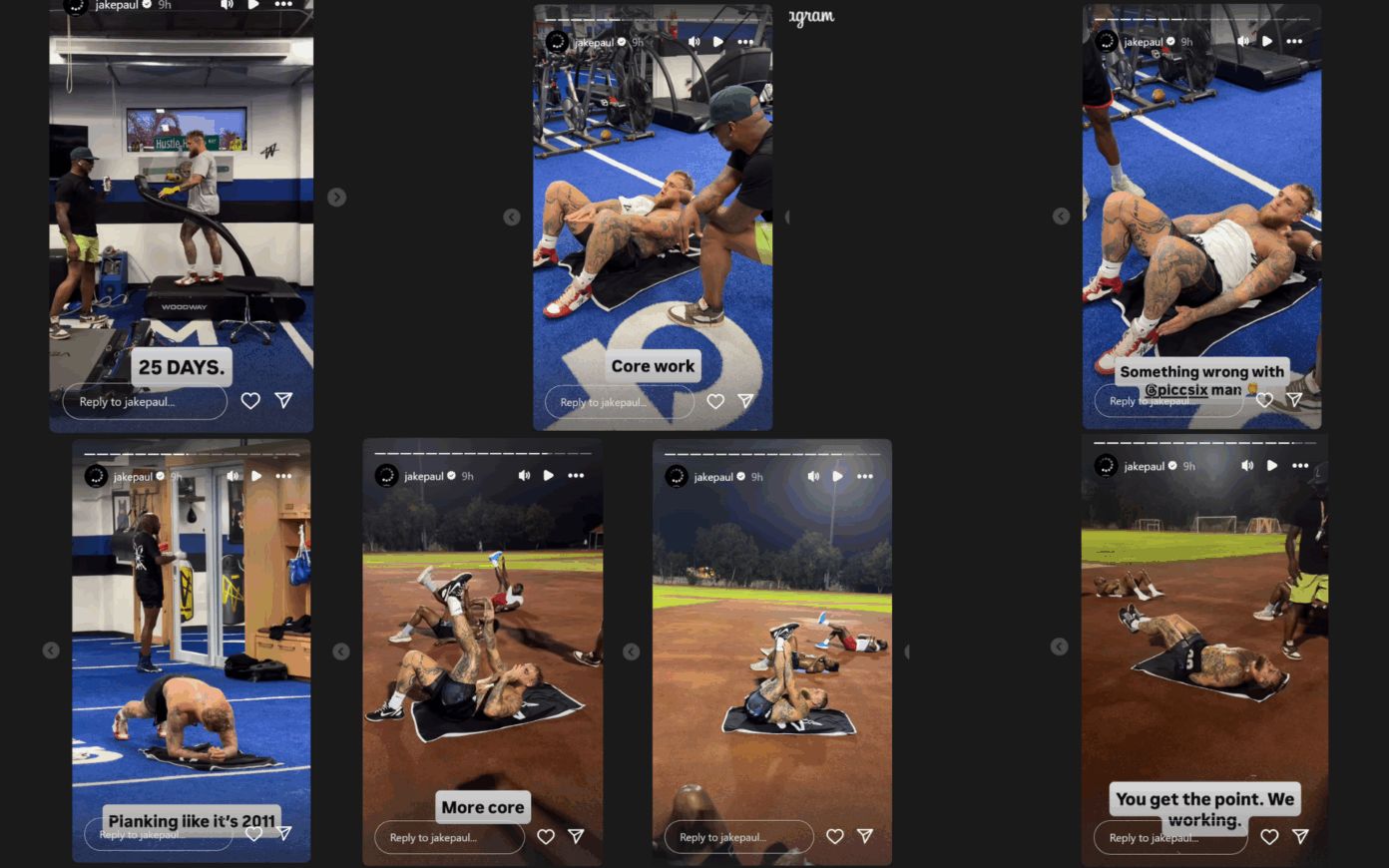 WATCH: Jake Paul’s Killer ‘Core Workout’ 25 Days Removed From Julio Cesar Chavez Jr. Fight Will ...