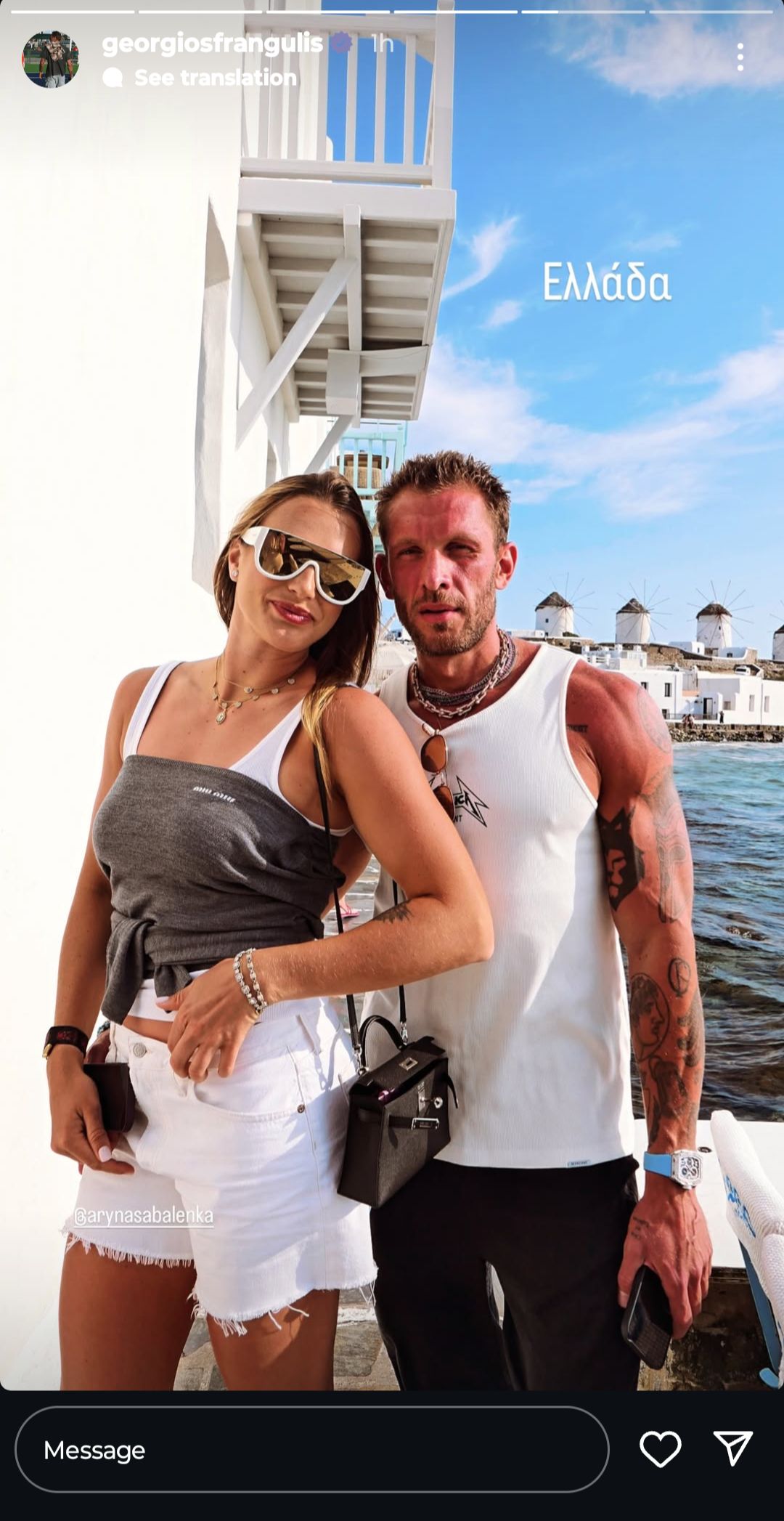 Aryna Sabalenka Finds Solace in Greece With Boyfriend Georgios and ...