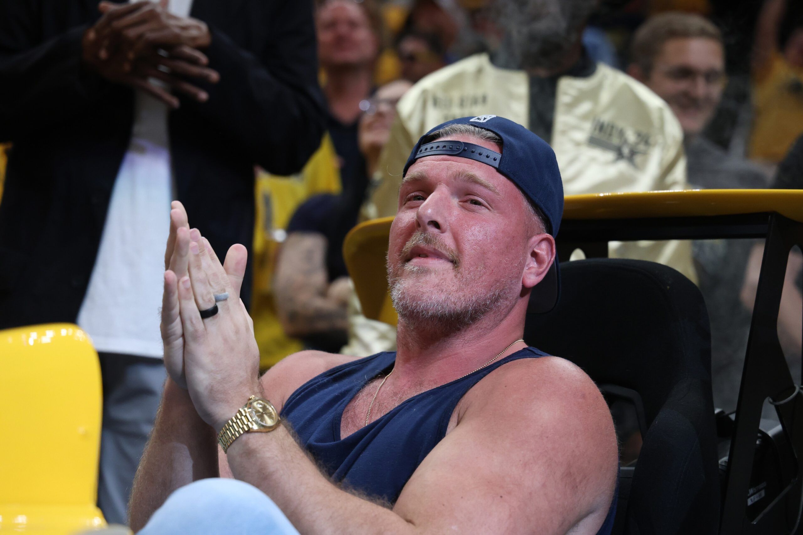 Pacers Fan Pat McAfee Sends 4-Word Message Calling Out Refs During Game ...
