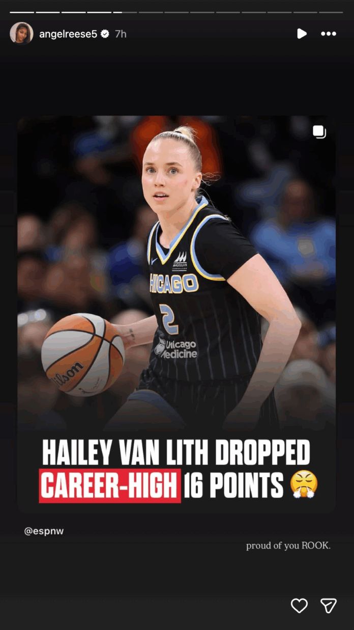 Angel Reese Drops Hyped 4-Word Message As Sky Rookie Hailey Van Lith Records Career High vs. Sun