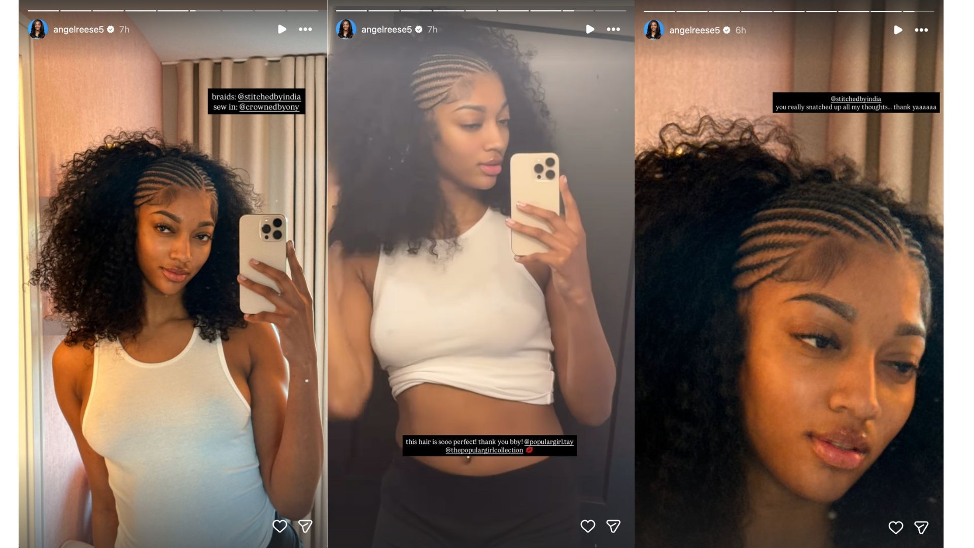 IN PHOTOS: Angel Reese Stuns in New Hairstyle Ahead of Sparks-Sky Clash