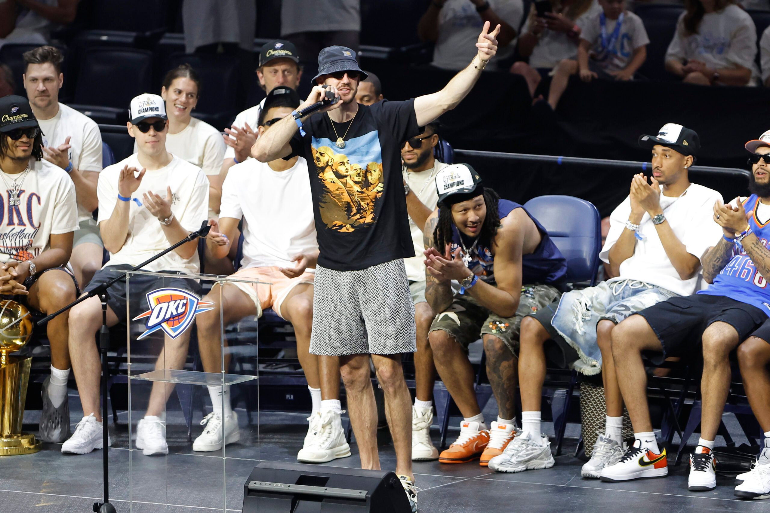 Alex Caruso Flaunts Lakers Ring During OKC Thunder’s 2025 NBA ...