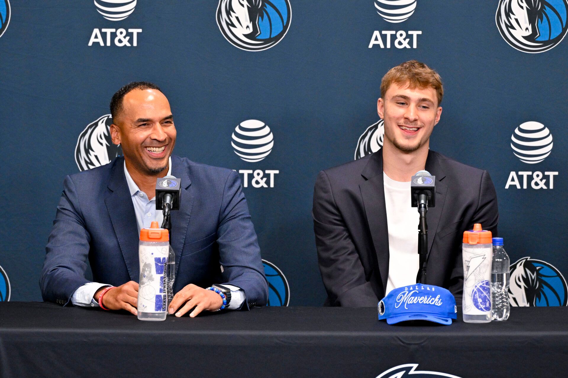 WATCH: Cooper Flagg Goes Viral for Hilarious Side-Eye at Mavs GM Nico ...
